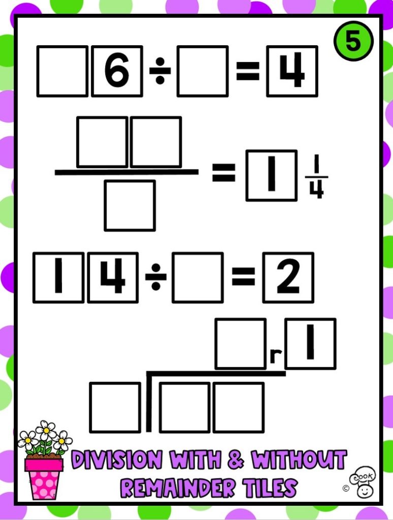 Complete List of Tiling Tasks - Marcy Cook Math