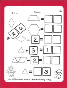 LOOK! PATTERN BLOCK RELATIONSHIP TILES - Marcy Cook Math