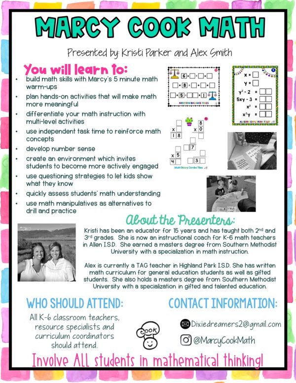 Training - Marcy Cook Math