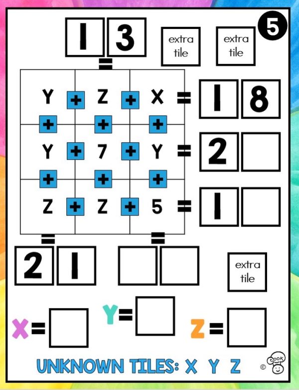 UNKNOWN TILES: X Y Z - Marcy Cook Math